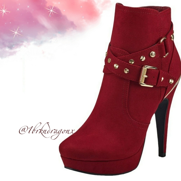 GBG Los Angeles | Shoes | Nwt Gorgeous Red Rose Stiletto Platform ...
